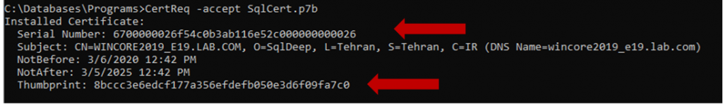 How To Issue Ssl Certificate And Configure Microsoft Sql Server To Use Issued Ssl Certificate